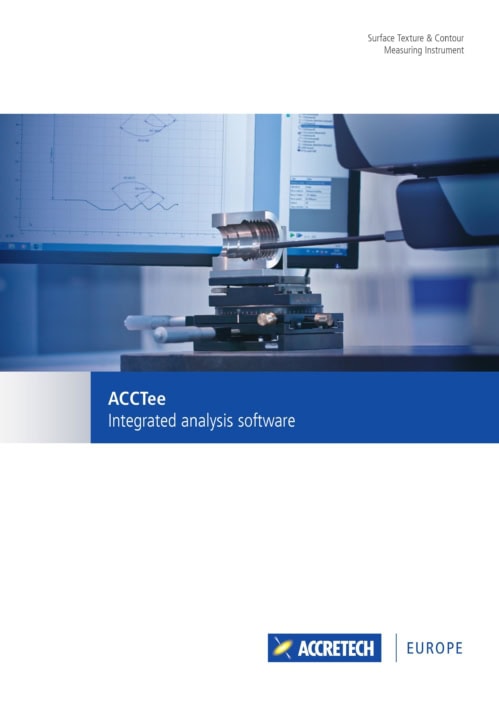Industrial Metrology brochures - ACCRETECH (Europe) GmbH