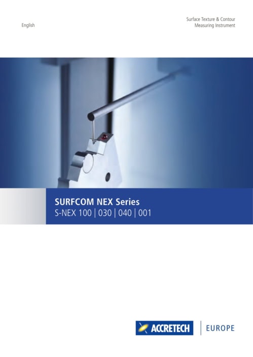 Industrial Metrology brochures - ACCRETECH (Europe) GmbH